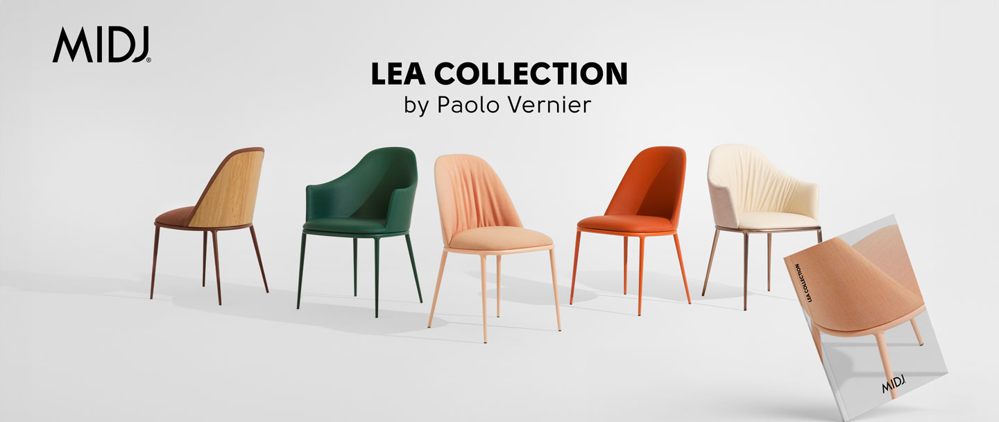 Chairs and furniture Lea Collection by Paolo Vernier - Catalogue 2023