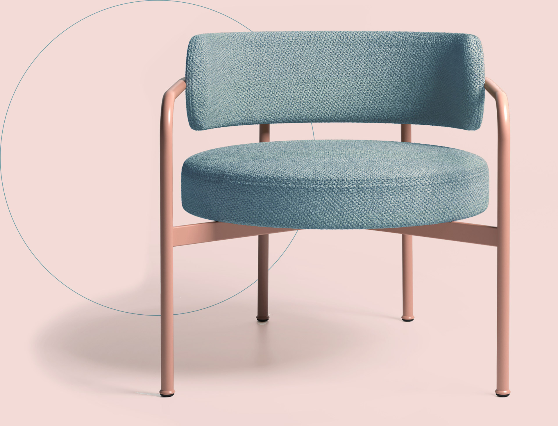 New Giotto Lounge by JOB'S: wide and enveloping armchair