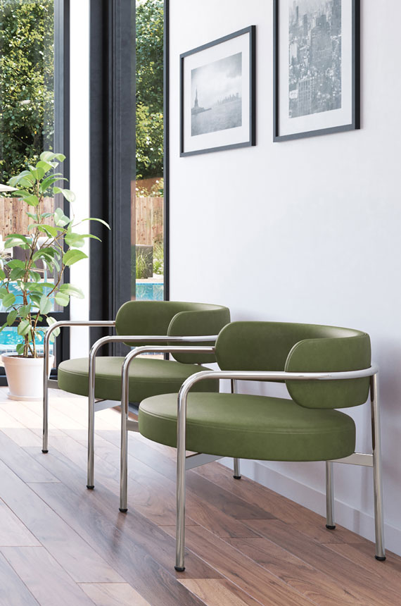 New Giotto Lounge by JOB'S: wide and enveloping armchair