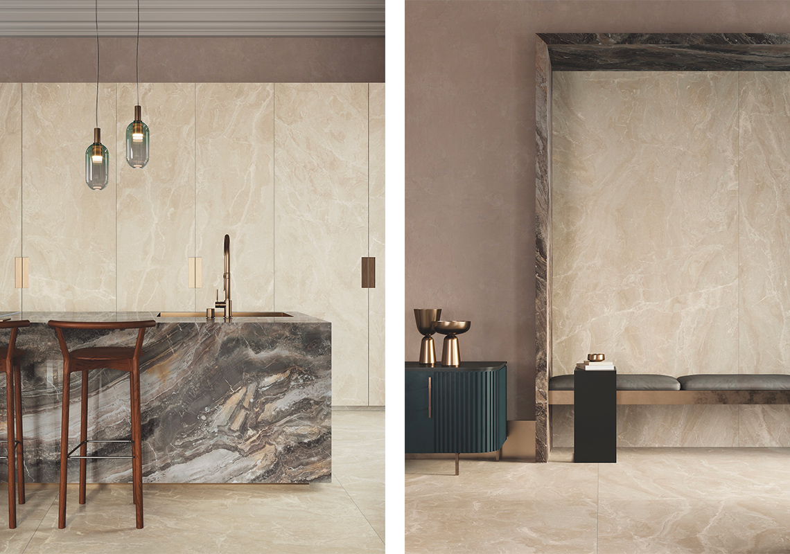 Large Marmi Maximum slabs by Fiandre: 3 new colours