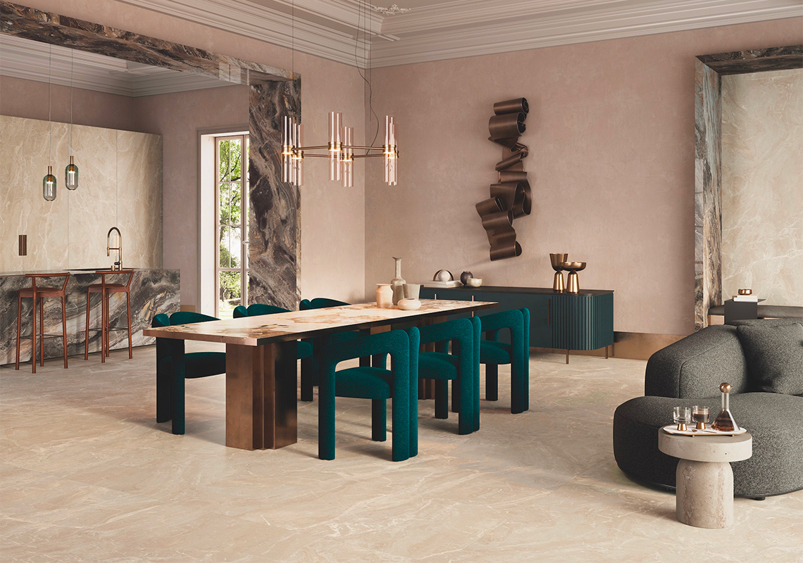 Large Marmi Maximum slabs by Fiandre: 3 new colours