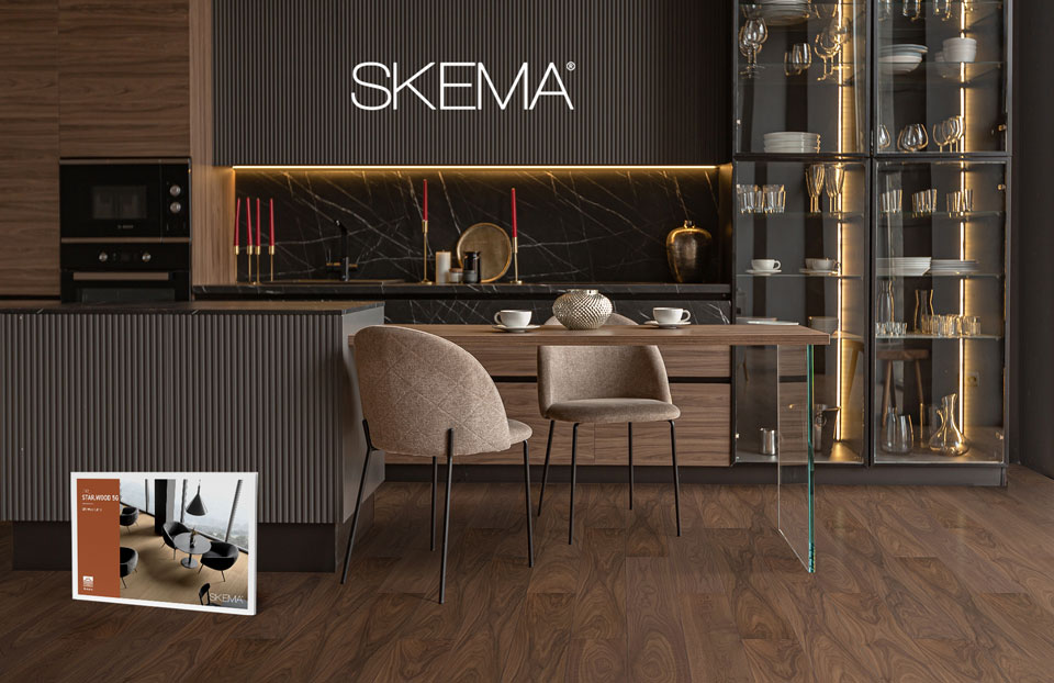 The SPC hybrid combined with real wood by Skema: it brings together the ...