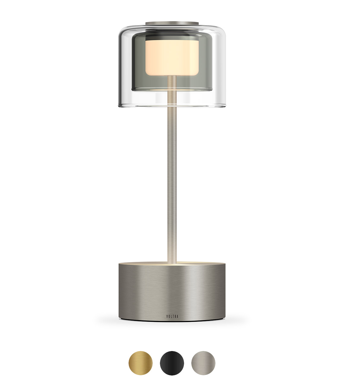 Elegant cordless lighting range made of borosilicate glass, Hemera by ...