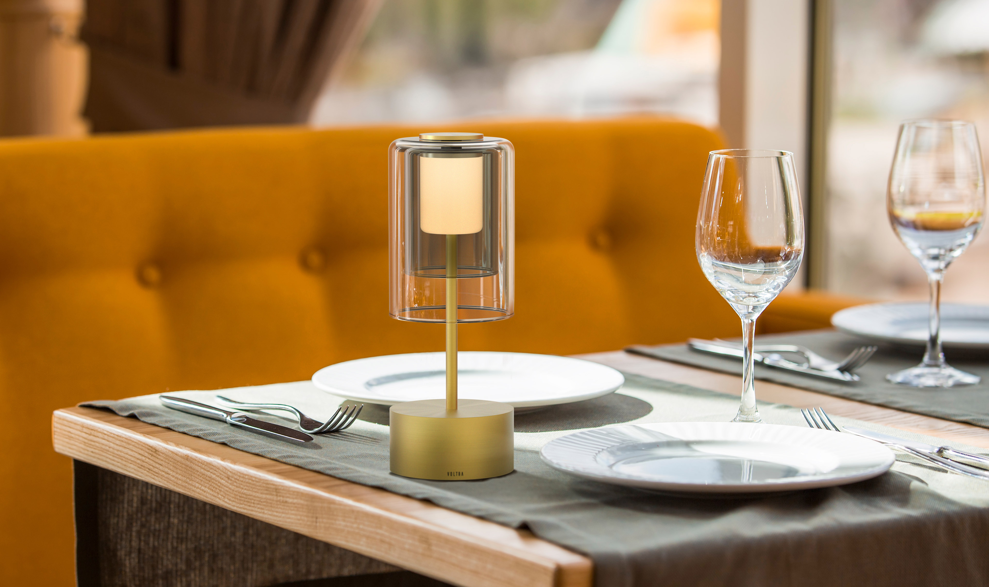 Elegant cordless lighting range made of borosilicate glass, Hemera by ...