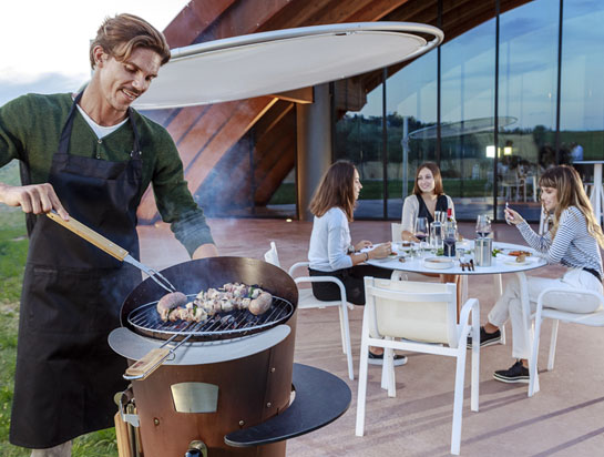 Focotto Conogrill, the functional barbecue