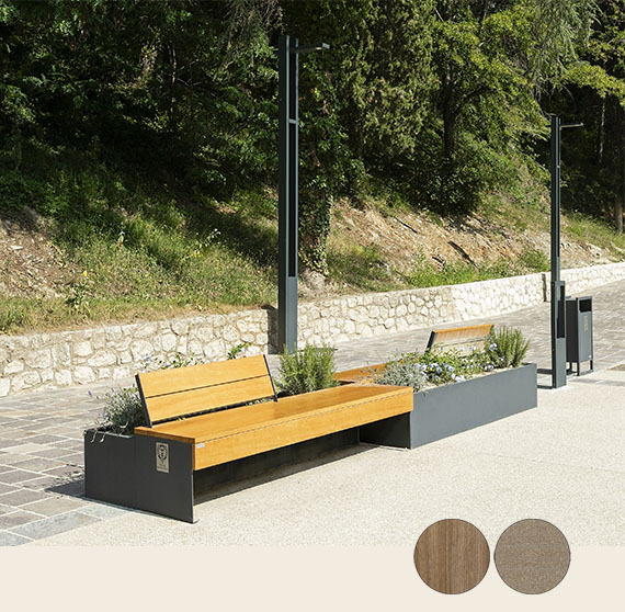 Zen Island Lab23: a composition of planters and benches ideal to create ...