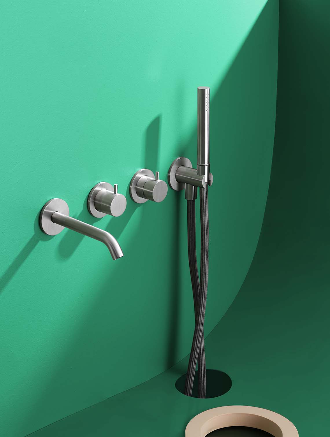 IVI collection, stainless steel bathroom taps by Mina: where water ...