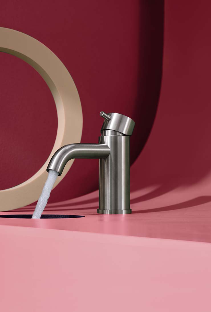 IVI collection, stainless steel bathroom taps by Mina: where water ...