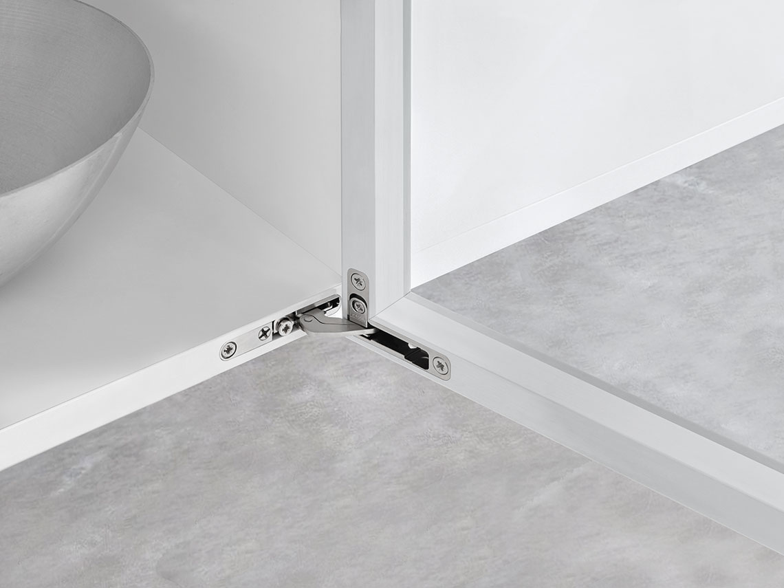 Air, the concealed hinge by Salice: refined aesthetics, small size