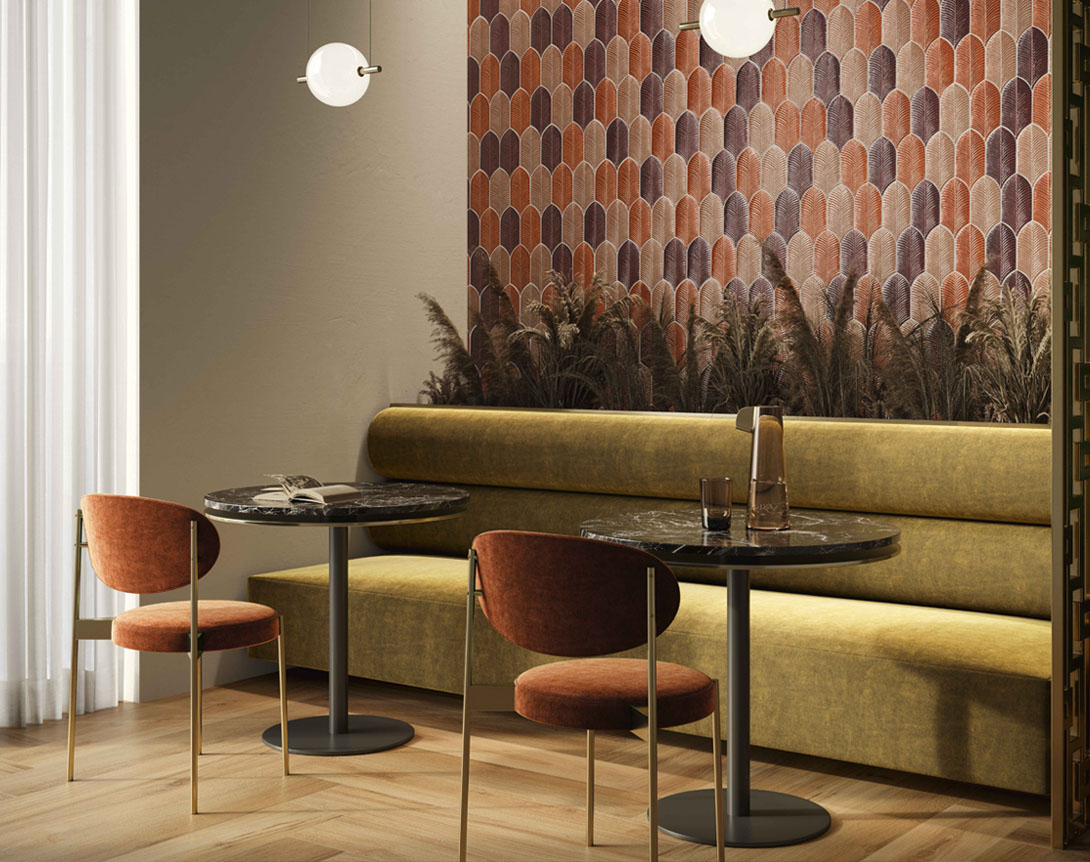 Handcrafted ceramic wall tiles with traditional details: Aquariodue ...