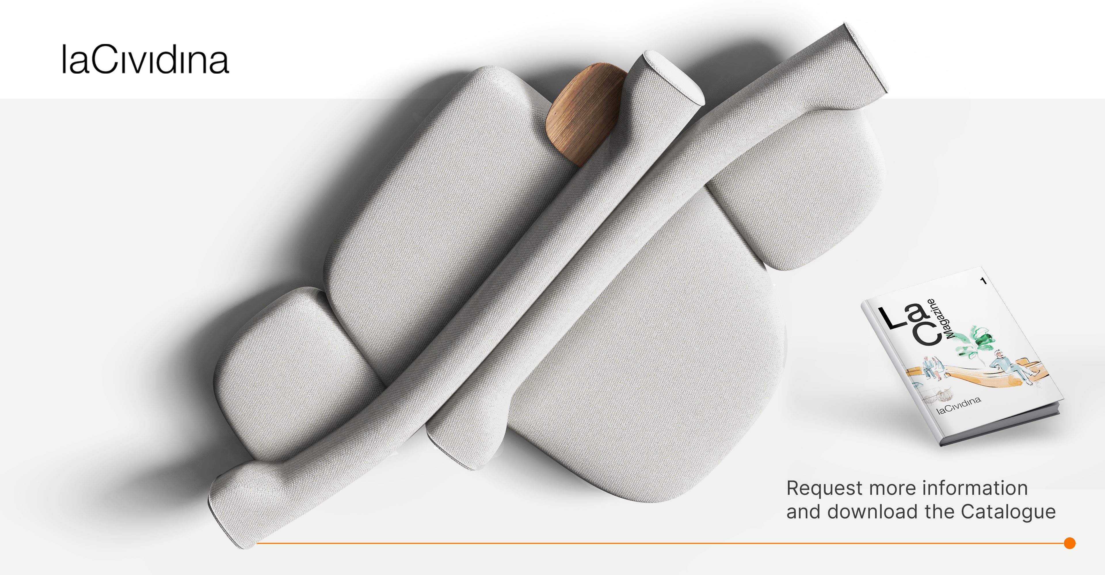 LaCividina seating system Dorothea: compositions through natural evolution