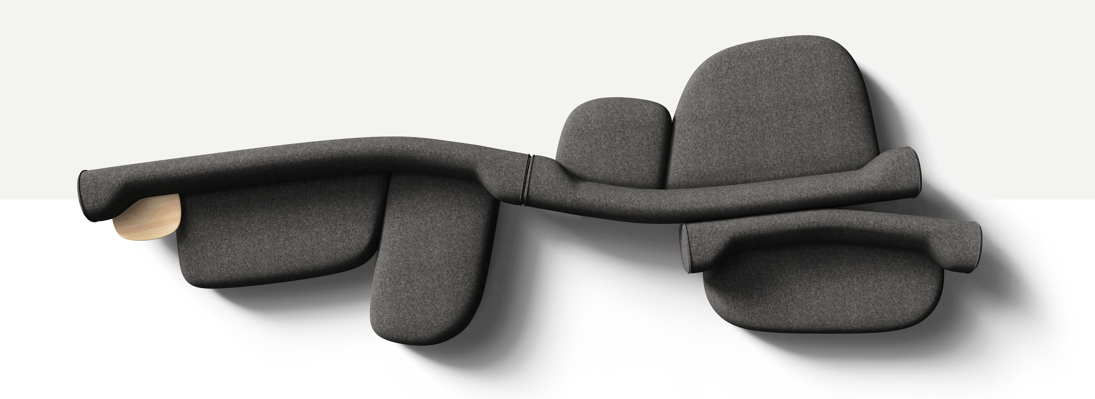 LaCividina seating system Dorothea: compositions through natural evolution