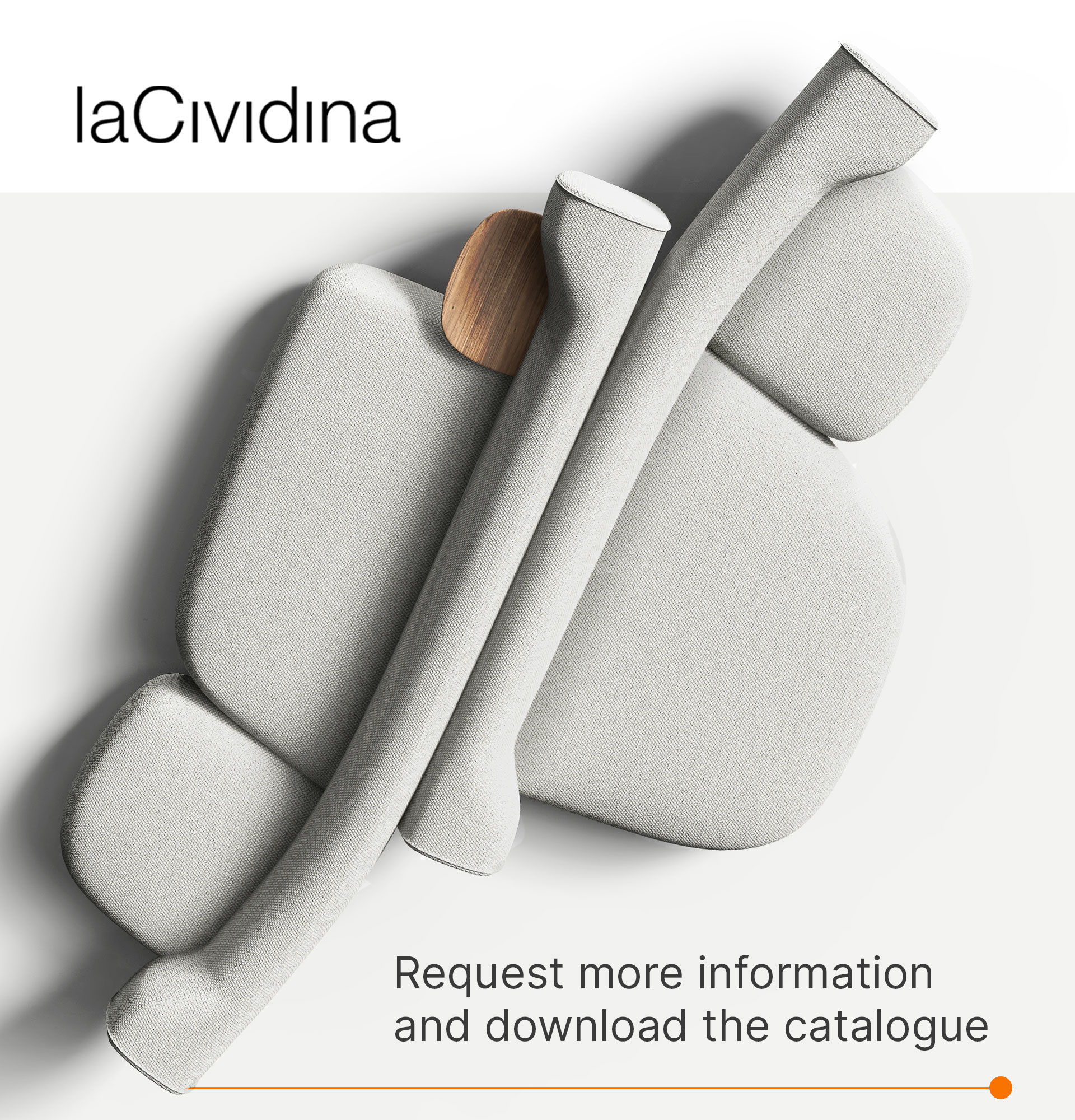 LaCividina seating system Dorothea: compositions through natural evolution