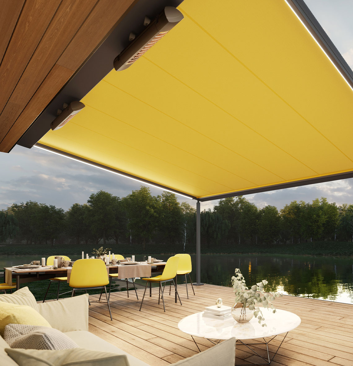 Cubic pergola by markilux: functional design and higher wind resistance