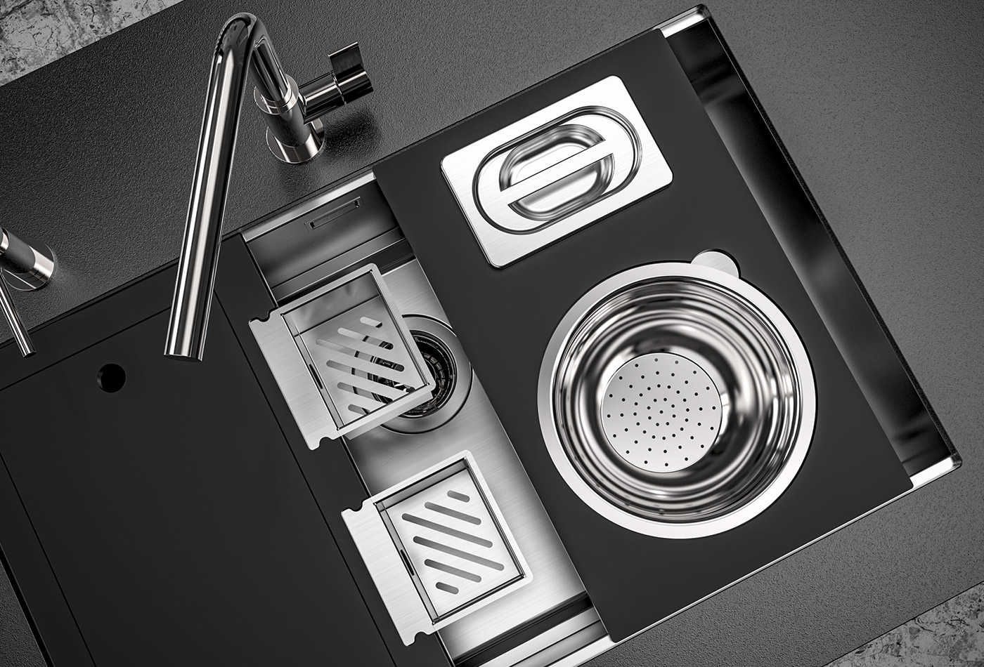 New bowls for top-mount and under-mount installation: Quadra Evo by Foster