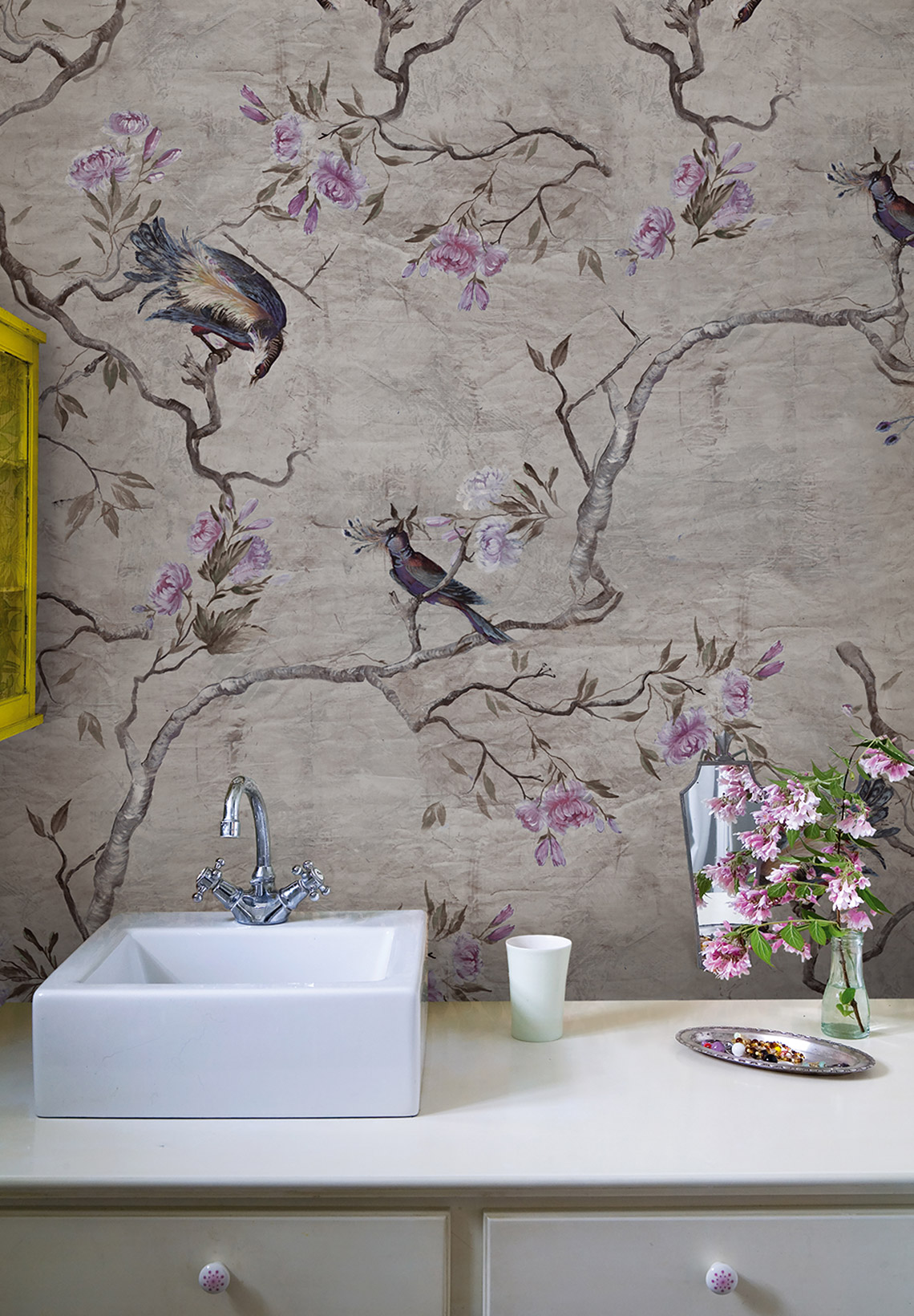 Waterproof wallpaper for bathroom: WET System by Wall&decò