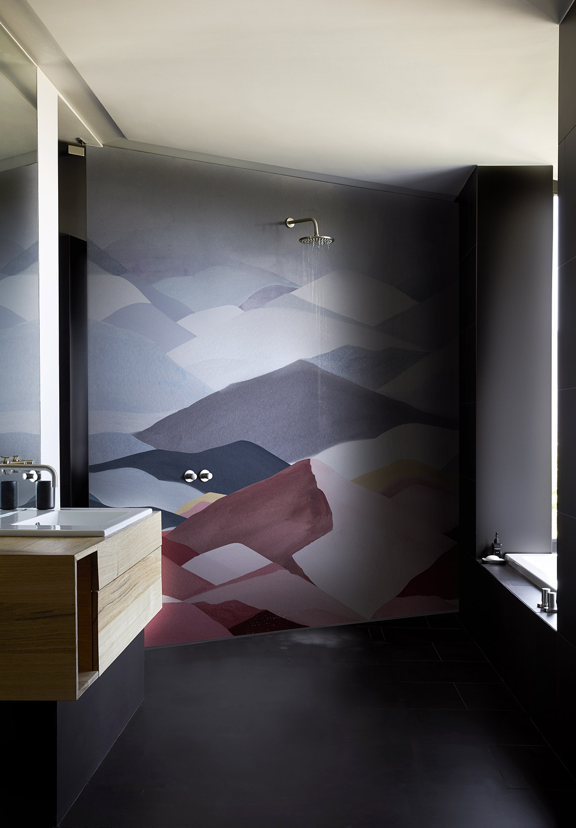 Waterproof wallpaper for bathroom: WET System by Wall&decò