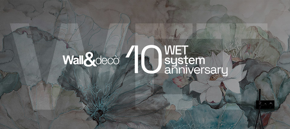 Waterproof wallpaper for bathroom: WET System by Wall&decò