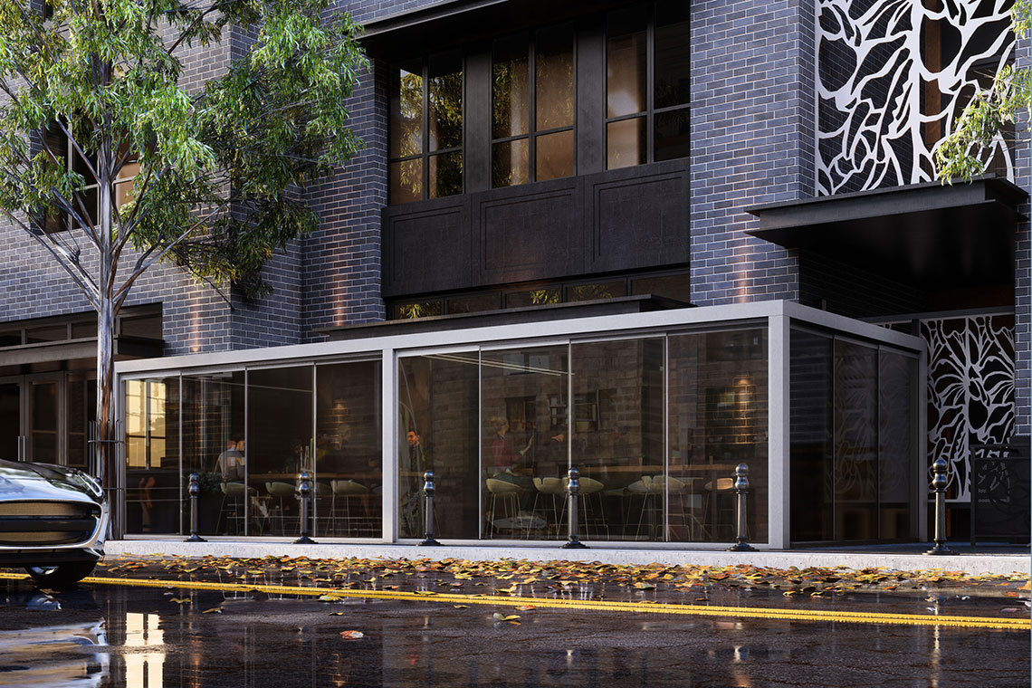 Solar Breaker: sun protection solutions with photovoltaics. Colourful ...