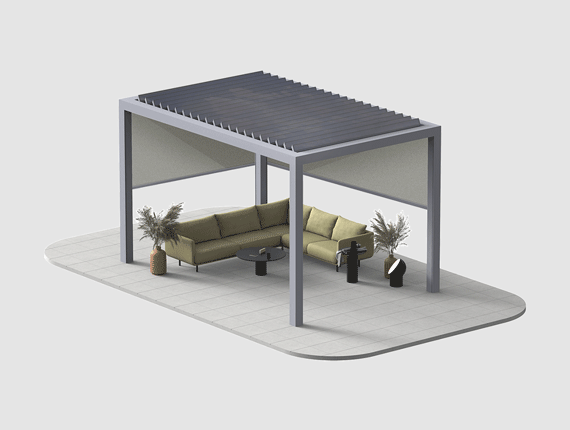 Solar Breaker: sun protection solutions with photovoltaics. Colourful ...