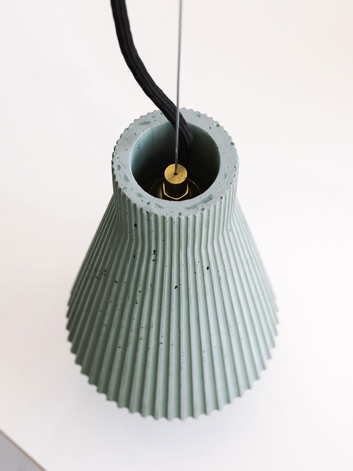 The new S series from Gantlights: Pleated lights in pastel