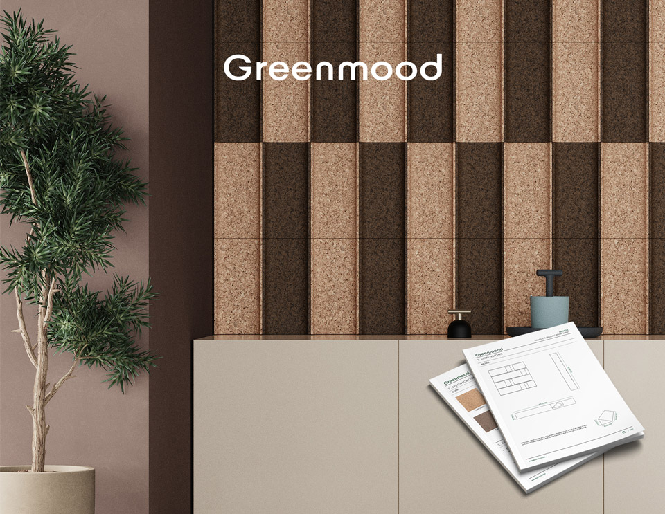 Cork tiles: create an acoustic wall with all natural, sustainable elements