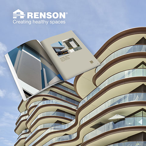 Revêtements de façade en aluminium by Renson: lignes simples et sobres ...