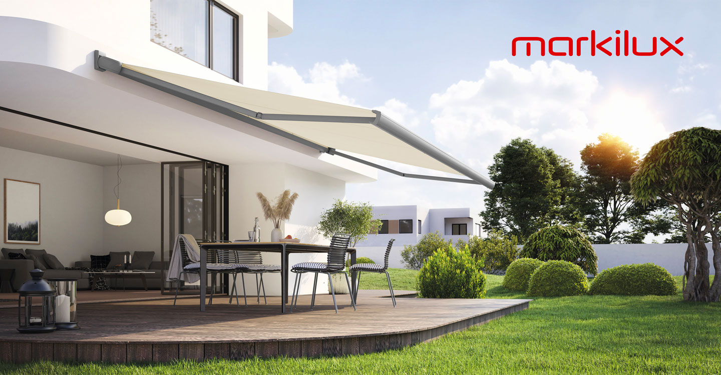 Markilux cassette awning MX-3. Durable sun protection for garden, terrace and balcony