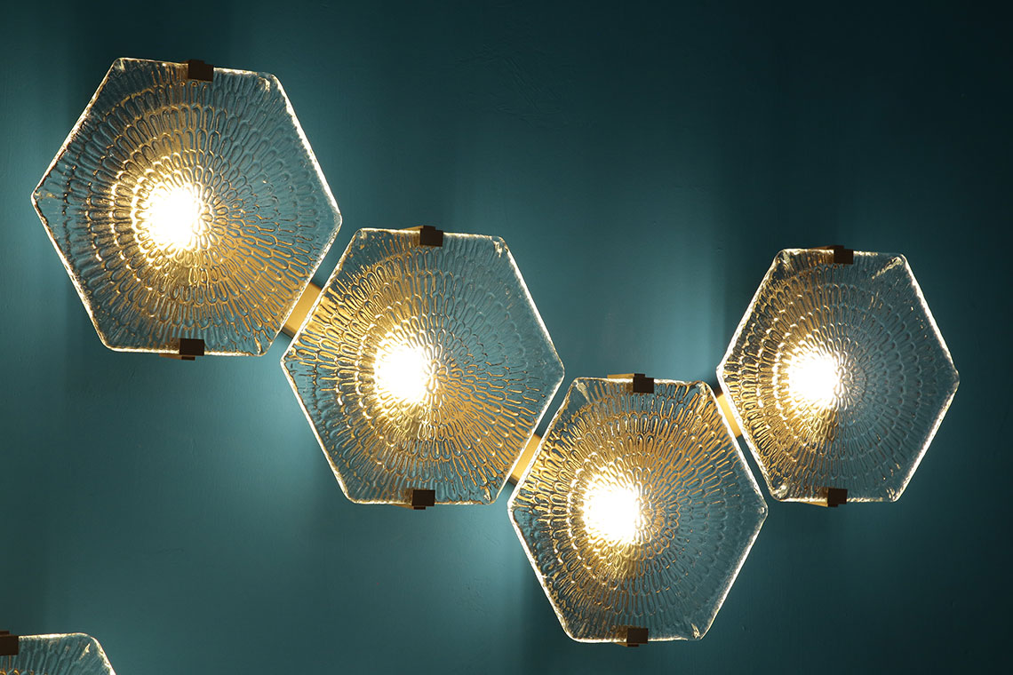 High-end handmade luminaire collection HEXXA by Patinas
