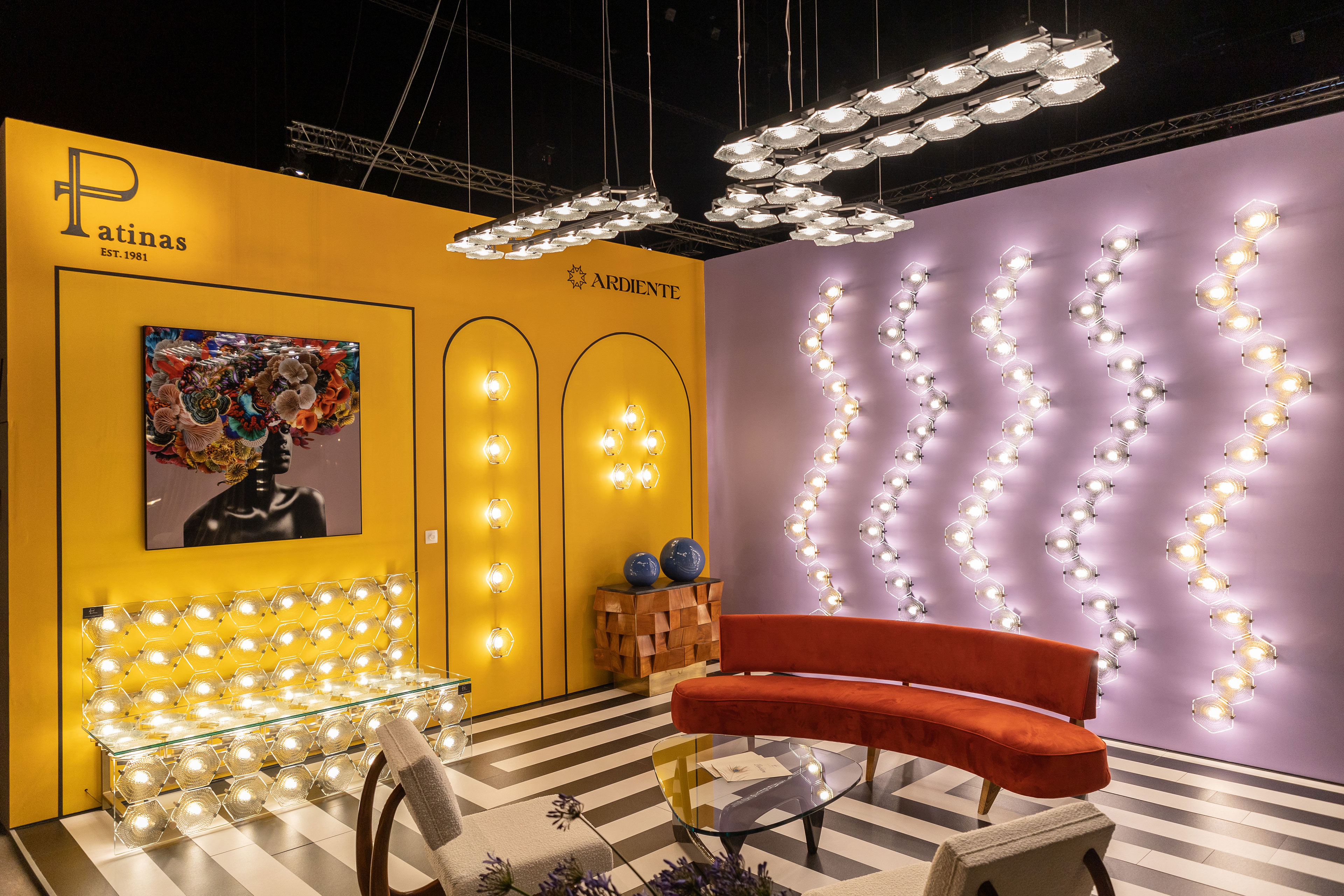 High-end handmade luminaire collection HEXXA by Patinas