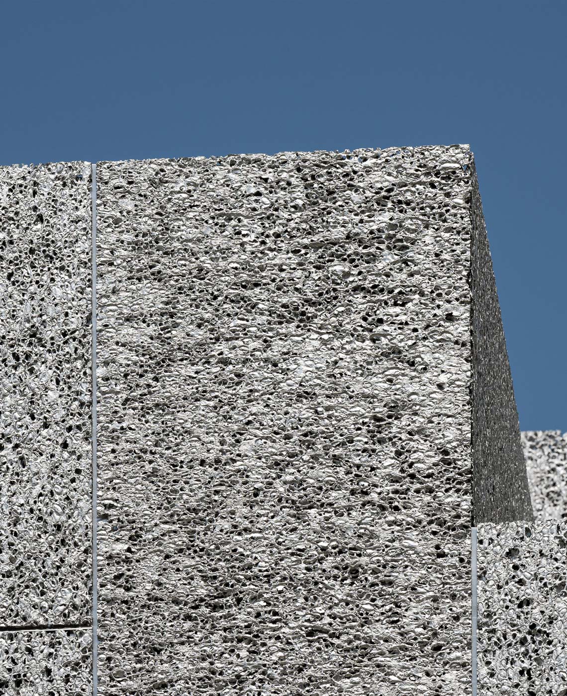 Stabilized aluminum foam panel Alusion for architectural applications ...