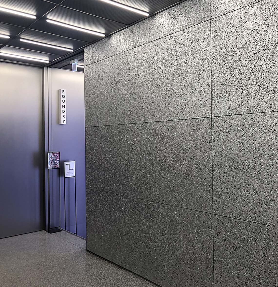 Stabilized aluminum foam panel Alusion for architectural applications ...