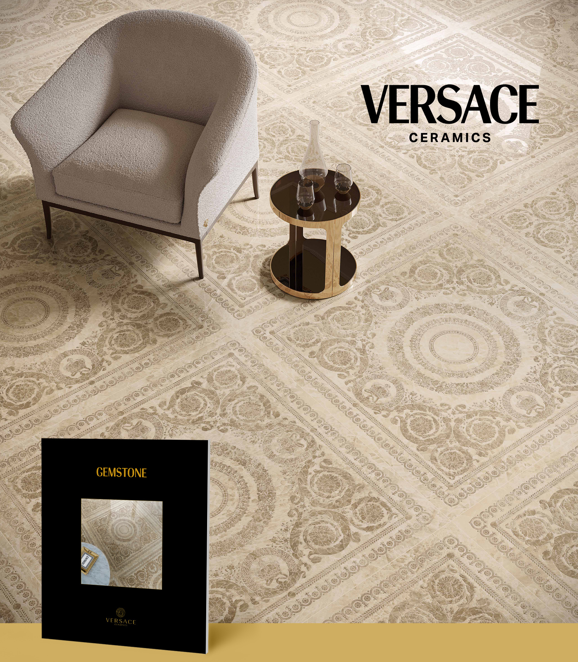 VERSACE Ceramics - GEMSTONE: when nature becomes precious