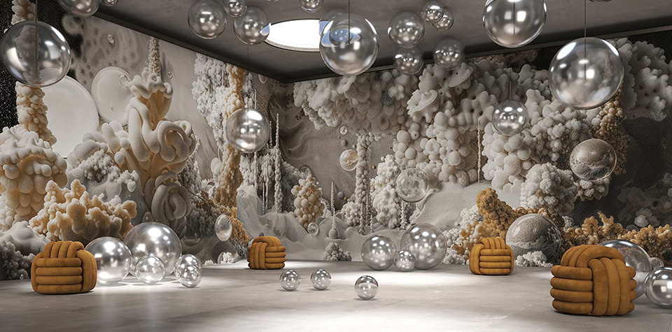 Tecnografica wallpapers: the new worlds created by Freeform & Szauder