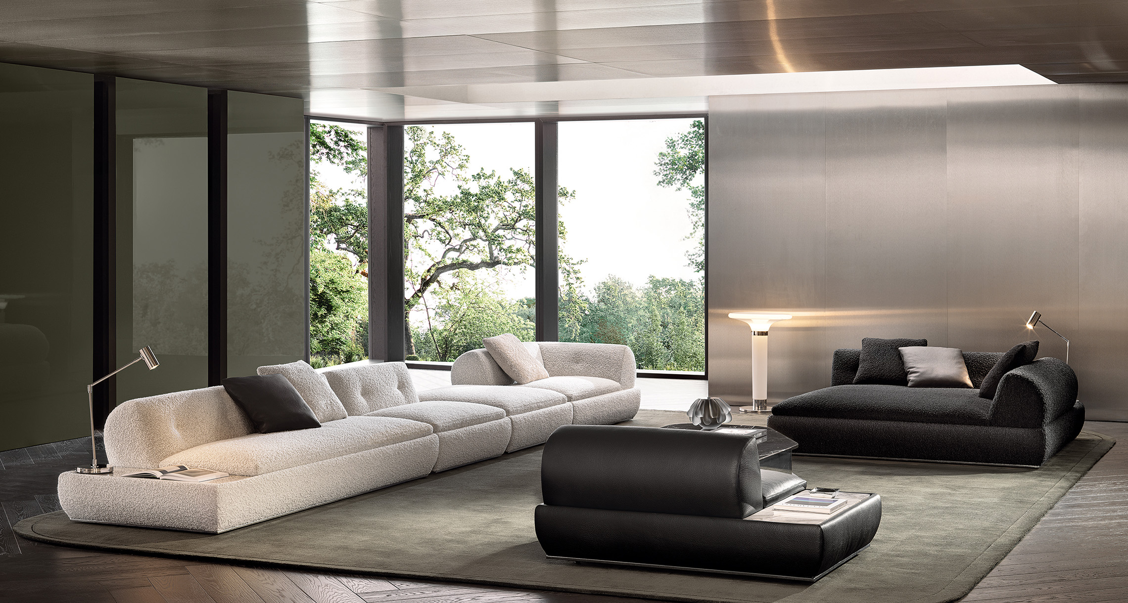 Minotti Supermoon seating system, unprecedented compositional freedom