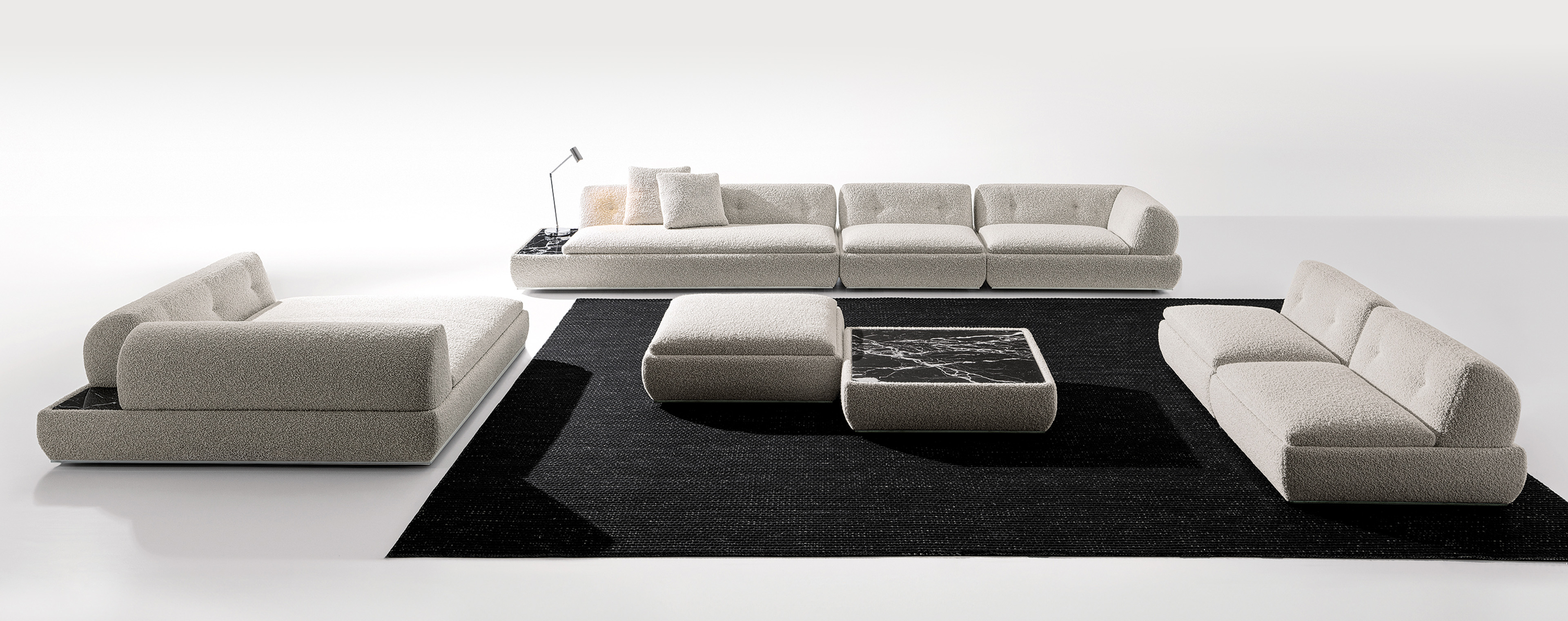 Minotti Supermoon seating system, unprecedented compositional freedom
