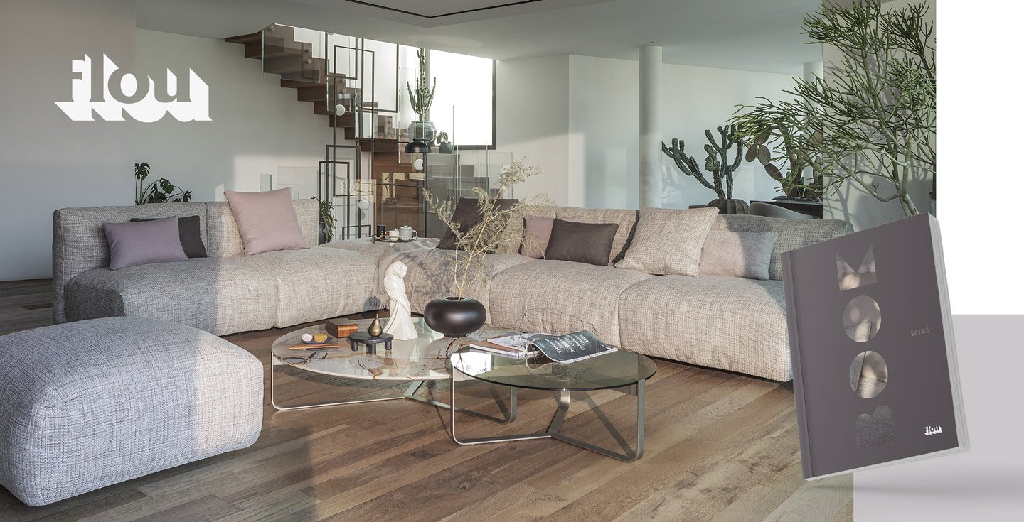 The new Flou Sofas catalogue: comfort, elegance and functionality