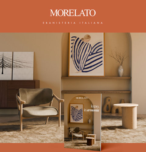 Aida armchair and Bitta coffee tables: wood in harmony - Morelato