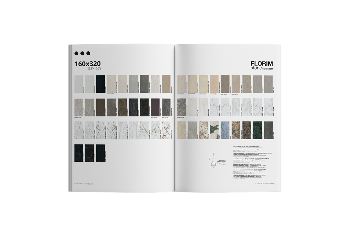 Discover the 11 new surfaces for FLORIM stone porcelain countertops