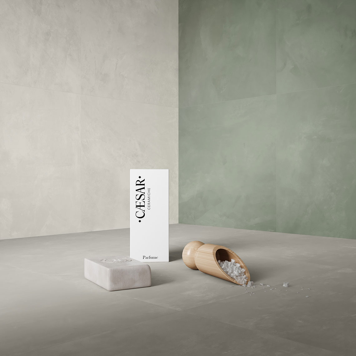 Concrete-resin Join by Ceramiche Caesar. Design shaped by imagination