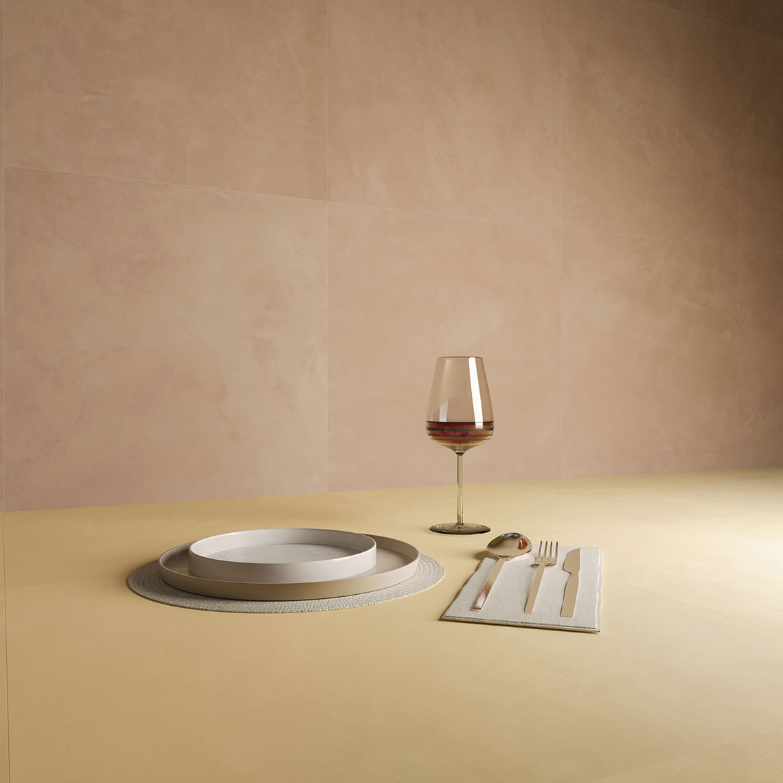 Concrete-resin Join by Ceramiche Caesar. Design shaped by imagination
