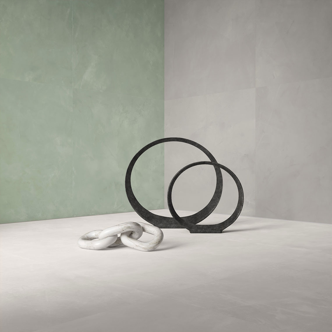 Concrete-resin Join by Ceramiche Caesar. Design shaped by imagination
