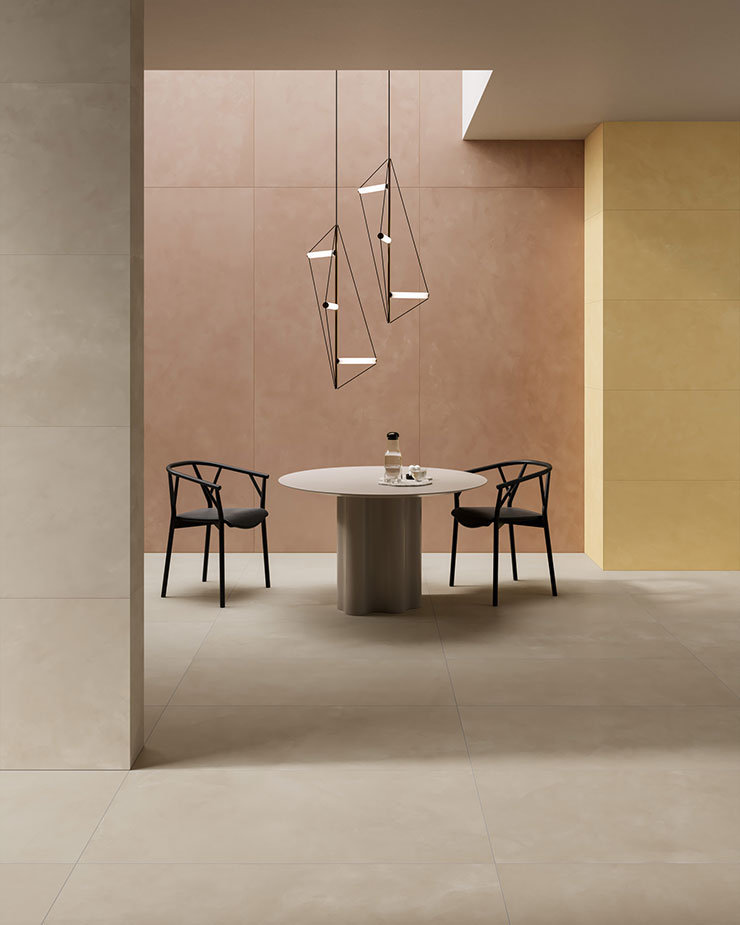 Concrete-resin Join by Ceramiche Caesar. Design shaped by imagination