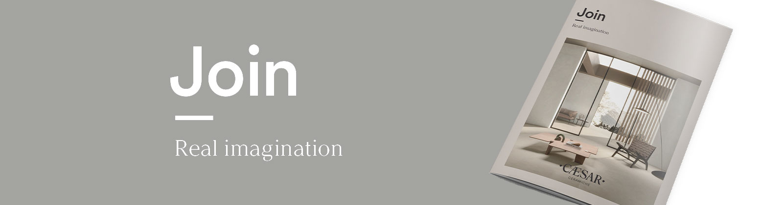 Concrete-resin Join by Ceramiche Caesar. Design shaped by imagination