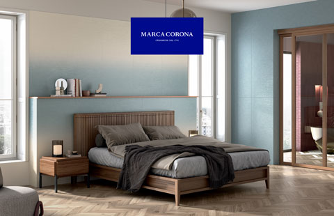 Ceramiche Marca Corona, collezione Iridea: sfumature in superficie