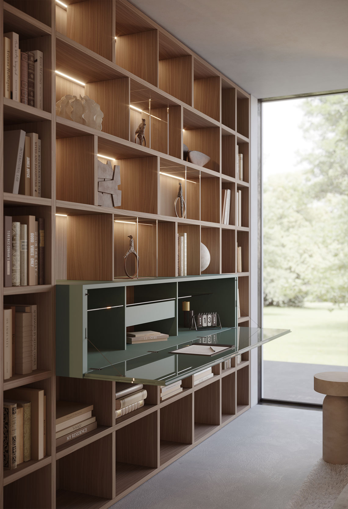 LEMA, Selecta Bookcase: multifunctional wall suitable for any environment