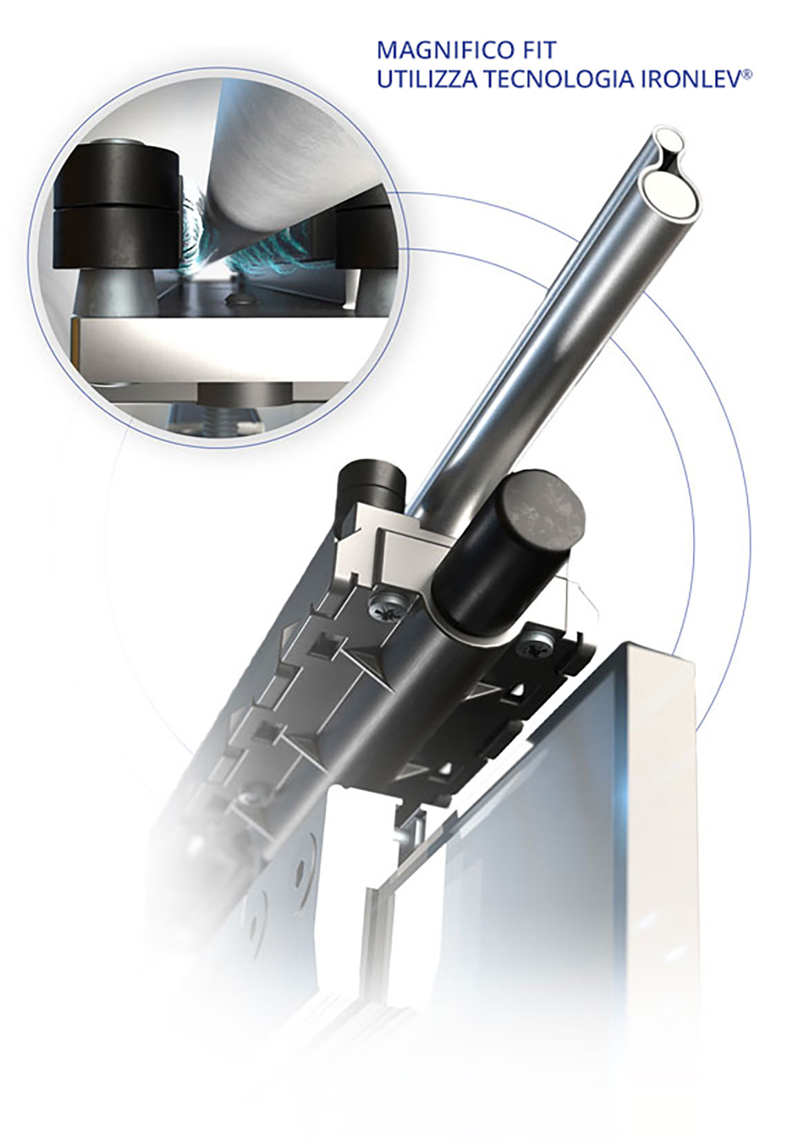 Controtelaio Scrigno filo muro a levitazione magnetica Magnifico Fit