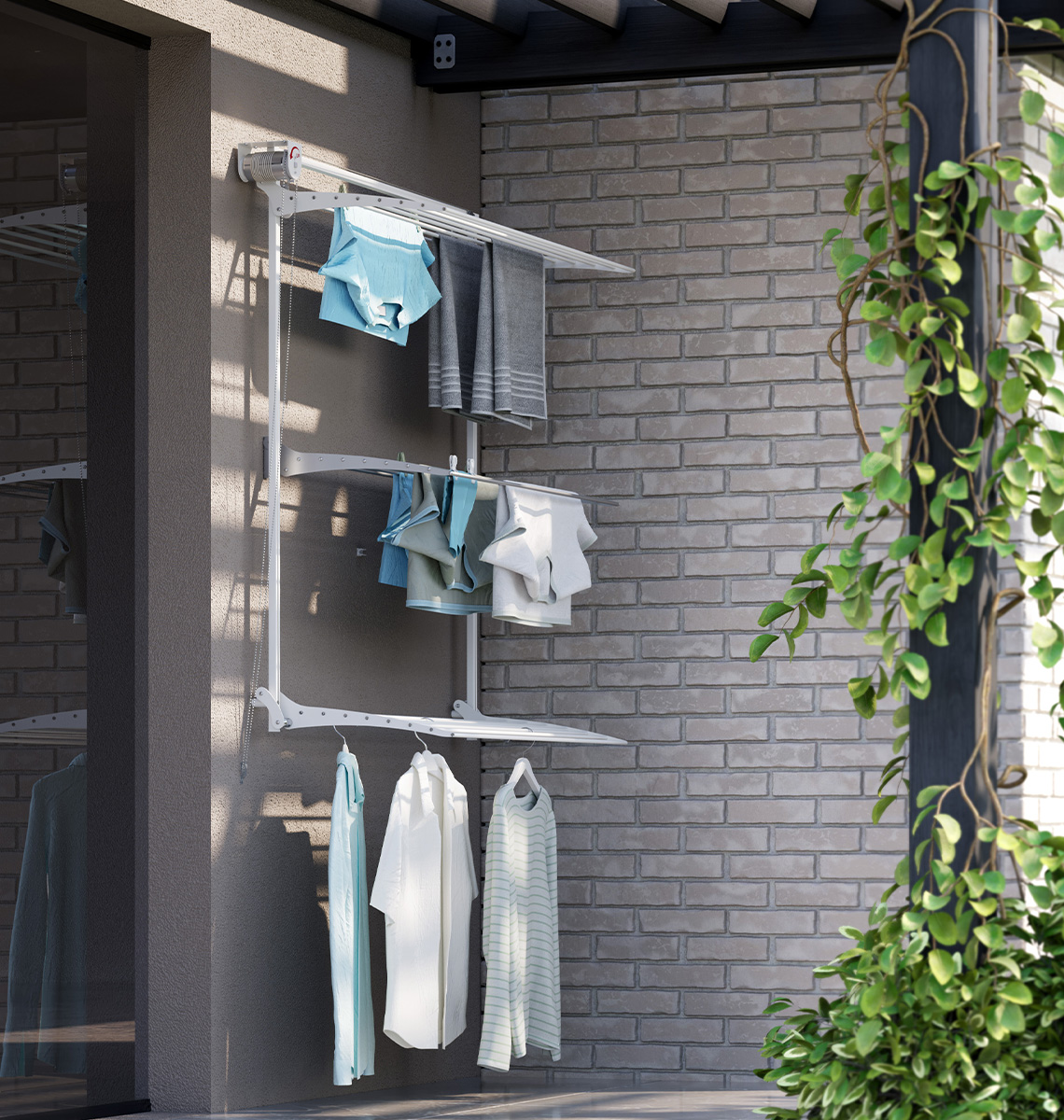 Ceiling and wall clothes drying rack: revolutionise your laundry space ...