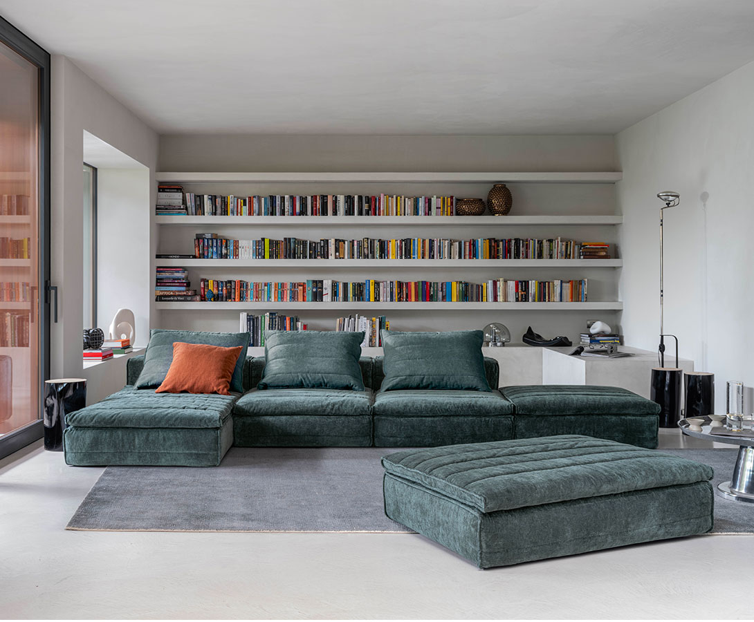 Samet system by Gervasoni: the modular sofa without rules