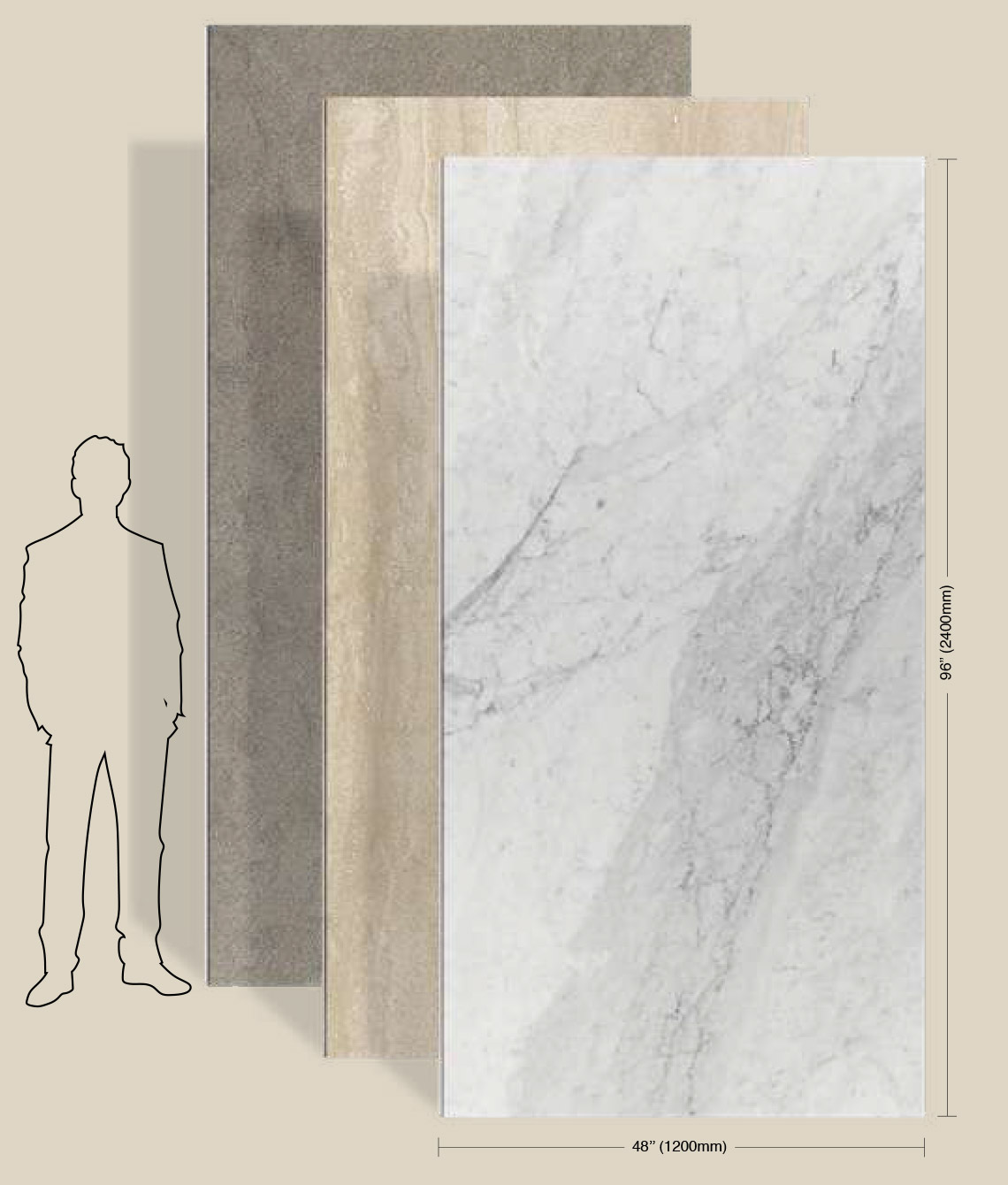 LayerStone: grand-scale authentic natural stone for floor and wall